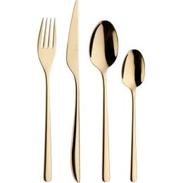 Pinti Inox Besteck-Set PINTINOX "Florence" Essbesteck-Sets Gr. 24 tlg., goldfarben spülmaschinengeeignet