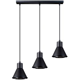 Hängeleuchte SOLLUX LIGHTING "TALEJA" Lampen Gr. Höhe: 120 cm, schwarz Slush -Einstellung