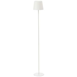 LED Außen-Stehlampe Brilliant "Kaami" Lampen Gr. Ø 18,00 cm Höhe: 129,00 cm, 1 St., weiß Akkubetrieben, 129 cm, 350 lm, 3000 K, 3-Stufen dimmbar, Metall