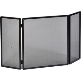 Funkenschutzgitter FIREFIX, schwarz, B:45cm H:50cm T:3,5cm, Stahl, Schutzgitter, mit Gittergeflecht, BxTxH: 45x22x50 cm