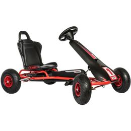 Go-Kart Ferbedo "Ferbedo AR8R" Tretfahrzeuge rot (rot, schwarz) Kinder BxTxH: 72x111x66 cm