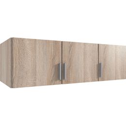 Aufsatzschrank wimex "Herford" Schränke Gr. B/H/T: 135 cm x 40 cm x 58 cm, 3 St., braun (eiche sägerau nachbildung) mehr Stauraum für die gleichnamigen Schränke der Marke wimex