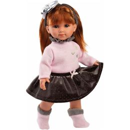 Stehpuppe LLORENS "Nicole, rothaarig mit Rock, 35cm" Puppen bunt Kinder Made in Europe