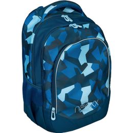 Schulrucksack neoxx "Fly, Camo Nation" Gr. B/H/T: 30cm x 41cm x 22cm, grün (camo nation) Kinder Rucksäcke aus recycelten PET-Flaschen