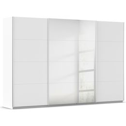 Schwebetürenschrank Rauch "Kleiderschrank Schrank Garderobe AGORDO mit Dekor- oder Hochglanzfront" Schränke Gr. B/H/T: 315 cm x 210 cm x 62 cm, 3 St., weiß (alpinweiß) durchdachte Innenausstattung, in 4 Breiten und 2 Höhen MADE IN GERMANY