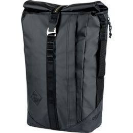 Freizeitrucksack Nitro "Scrambler" Gr. B/H/T: 30 cm x 47 cm x 12 cm, schwarz (tough black) Rucksäcke Rucksack für Alltag, Arbeit & Reise mit Roll-Top, Cityrucksack