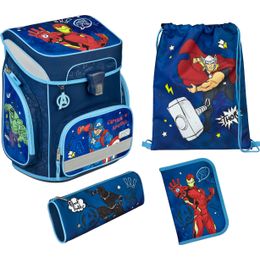 Schulranzen Scooli "EasyFit, Avengers" Gr. B/H/T: 33 cm x 36,5 cm x 29 cm, bunt (avengers) Kinder Rucksäcke