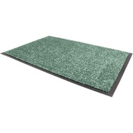 Fußmatte PRIMAFLOR-IDEEN IN TEXTIL "Schmutzfangmatte CLEAN PRO" Teppiche Gr. B: 120cm, 8mm, L: 180cm, grün (mint) Schmutzfangläufer Schmutzfangmatte, Uni-Farben, UV-beständig, waschbar