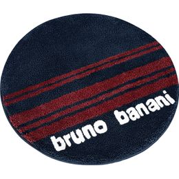 Badematte Bruno Banani "Daniel" Badematten Gr. rund (Ø 80cm), Polyester, blau mit Streifen, Badteppich, Badematten auch als 3 tlg. Set erhältlich