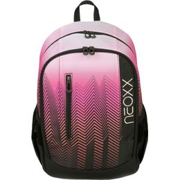 Schulrucksack neoxx "Flow, Sweet like Sunset" Gr. B/H/T: 28cm x 42,5cm x 18cm, rosa (sweet like sunset) Kinder Rucksäcke teilweise aus recyceltem Material