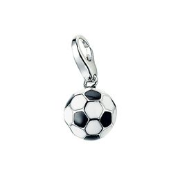 Charm-Einhänger Giorgio Martello MILANO "Fußball, Silber 925" Charms silberfarben (silber) Damen