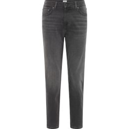 Slim-fit-Jeans Mustang "Style Brooks Relaxed Slim" Gr. 28, Länge 34, grau (702 dunkelgrau) Damen Jeans