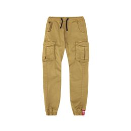 Jogginghose Alpha Industries "Alpha Industries Kids - Jogger Cotton Twill Kids" Gr. 10, Normalgrößen, grün (khaki) Mädchen Hosen