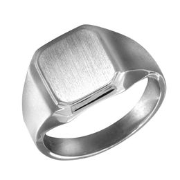 Fingerring Vivance "925/- Sterling Silber rhodiniert mattiert" Fingerringe Gr. 018 (57,0), Silber 925 (Sterlingsilber), weiß Herren