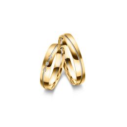 Partnerring MARRYA Fingerringe Gr. 48, Gelbgold 333-Roségold 333-Weißgold 333, damen ring, gold, silber Damen 333 Bicolor Trauringe Eheringe Partnerringe – das Zeichen Eurer Liebe