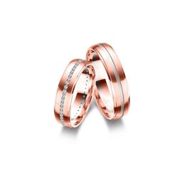 Partnerring MARRYA Fingerringe Gr. 56, Gelbgold 333-Roségold 333-Weißgold 333, herren ring, roségold, silber Damen 333 Bicolor Trauringe Eheringe Partnerringe – das Zeichen Eurer Liebe