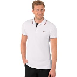 Poloshirt TRIGEMA "TRIGEMA Slim Fit Polohemd" Gr. M, weiß Herren Shirts