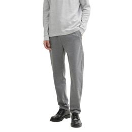 Jogger Pants Tom Tailor Denim Gr. L, N-Gr, grey melange pique Herren Hosen mit Kordelzug