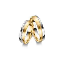 Partnerring MARRYA Fingerringe Gr. 48, Gelbgold 333-Roségold 333-Weißgold 333, damen ring, gold, silber Damen 333 Bicolor Trauringe Eheringe Partnerringe – das Zeichen Eurer Liebe