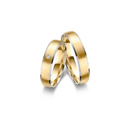 Partnerring MARRYA Fingerringe Gr. 48, Gelbgold 333-Roségold 333-Weißgold 333, damen ring, gold, silber Damen 333 Bicolor Trauringe Eheringe Partnerringe – das Zeichen Eurer Liebe