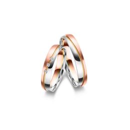 Partnerring MARRYA Fingerringe Gr. 52, Gelbgold 333-Roségold 333-Weißgold 333, herren ring, gold, roségold, silber Damen 333 Tricolor Trauringe Eheringe Partnerringe – das Zeichen Eurer Liebe