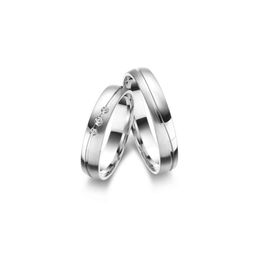 Partnerring MARRYA Fingerringe Gr. 48, Weißgold 333, silberfarben (damen ring, silber) Damen 333 Weißgold Trauringe Eheringe Partnerringe – das Zeichen Eurer Liebe