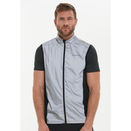 Softshellweste Endurance "Jellier", Herren, Gr. L, silber (silberfarben, schwarz), 90% Polyester, 10% Elasthan, normal, Rundhals, Westen, mit reflektierenden Elementen