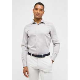 Langarmhemd Eterna "SLIM FIT" Gr. 38, Normalgrößen, grau (taupe) Herren Hemden