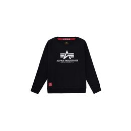 Sweater Alpha Industries "Alpha Industries Kids - Sweatshirts Basic Sweater Kids" Gr. 10, schwarz, Mädchen, Obermaterial: 80% Baumwolle, 20% Polyester, Sweatshirts