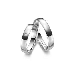 Partnerring MARRYA Fingerringe Gr. 48, Weißgold 333, silberfarben (damen ring, silber) Damen 333 Weißgold Trauringe Eheringe Partnerringe – das Zeichen Eurer Liebe