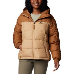 Funktionsjacke Columbia "Pike Lake Insulated Jacket", Damen, Gr. S (34/36), braun (camel braun), Softshell, Obermaterial: 100% Polyester. Futter: 100% Polyester. Wattierung: 100% Polyester, unifarben mit Farbeinsatz, sportlich, hoch geschlossener Ausschnitt, Jacken