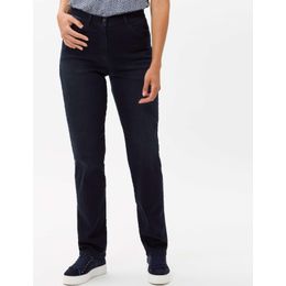 5-Pocket-Jeans RAPHAELA BY Brax "Style CORRY SLASH" Gr. 36K (18), Kurzgrößen, blau (dunkelblau) Damen Jeans