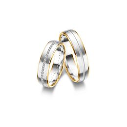 Partnerring MARRYA Fingerringe Gr. 48, Gelbgold 333-Roségold 333-Weißgold 333, damen ring, silber, gold Damen 333 Bicolor Trauringe Eheringe Partnerringe – das Zeichen Eurer Liebe