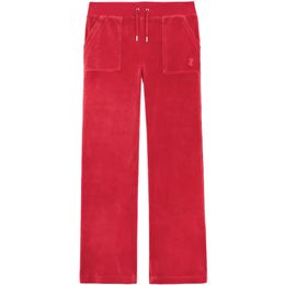 Sweathose Juicy Couture "DEL RAY PANT Damen" Gr. S, EURO-Größen, astor rot, Damen, 95% POLYESTER 5% ELASTAN, Hosen, Trainingshose Damen, Sweathose, Velour, Jogginghose mit Glitzer, Sale