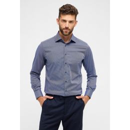 Langarmhemd Eterna "MODERN FIT" Gr. 40, Normalgrößen, blau (rauchblau) Herren Hemden