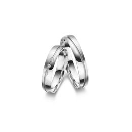 Partnerring MARRYA Fingerringe Gr. 48, Weißgold 333, silberfarben (damen ring, silber) Damen 333 Weißgold Trauringe Eheringe Partnerringe – das Zeichen Eurer Liebe