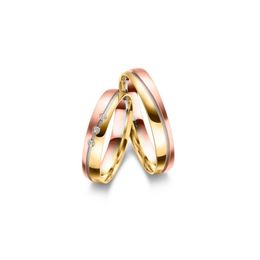 Partnerring MARRYA Fingerringe Gr. 48, Gelbgold 333-Roségold 333-Weißgold 333, damen ring, gold, roségold, silber Damen 333 Tricolor Trauringe Eheringe Partnerringe – das Zeichen Eurer Liebe