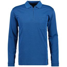 Poloshirt Ragman Gr. 58, blau (blau, melange, 765) Herren Shirts