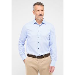 Langarmhemd Eterna "SLIM FIT" Gr. 38, Normalgrößen, blau (hellblau) Herren Hemden