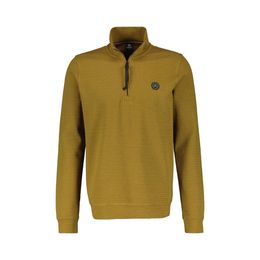 Sweatjacke Lerros "Lerros Sweat-Troyer in Strukturqualität" Gr. S, braun (dried tobacco) Herren Sweatjacken