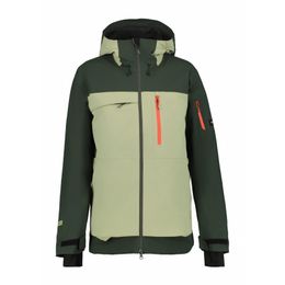 Skijacke Icepeak "H SKIJACKE CALE", Herren, Gr. 52, spargel, Web, Obermaterial: 100% Polyester, sportlich, regular fit hüftlang, Jacken, mit Markenlabel am Arm