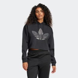 Kapuzensweatshirt adidas originals "BLING HOODIE" Gr. L, schwarz (black) Damen Sweatshirts