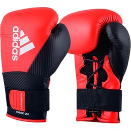 Boxhandschuhe adidas Performance "Adidas Hybrid 250 Duo Lace" Gr. 12 12 oz, rot (rot, schwarz)