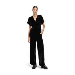 Overall Cartoon "Cartoon Jumpsuit mit Raffung" Gr. 34, Normalgrößen, schwarz Damen Overalls Material