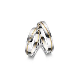 Partnerring MARRYA Fingerringe Gr. 52, Gelbgold 333-Roségold 333-Weißgold 333, herren ring, silber, gold Damen 333 Bicolor Trauringe Eheringe Partnerringe – das Zeichen Eurer Liebe