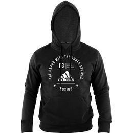 Hoodie adidas Performance "Community Hoody “Boxing”" Sweatshirts Gr. M, schwarz-weiß (schwarz, weiß) Damen