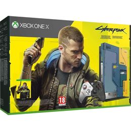 Microsoft Xbox One X 1000GB - Blau - Limited Edition CyberPunk 2077 + CyberPunk 2077