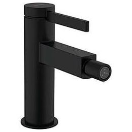 Hansgrohe Finoris Bidetarmatur 76200670 mit Push-Open Ablaufgarnitur, mattschwarz