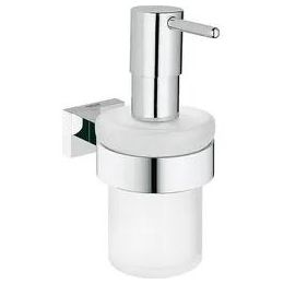 Seifenspender mit Wandhalter Grohe Essentials Cube, chrom - 40756001