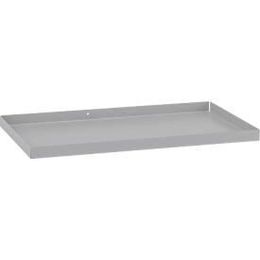 Einlegeboden für CEMO Akku-Lager- und Ladeschränke, Stahl, B 720 x T 400 x H 35 mm, lichtgrau RAL 7035